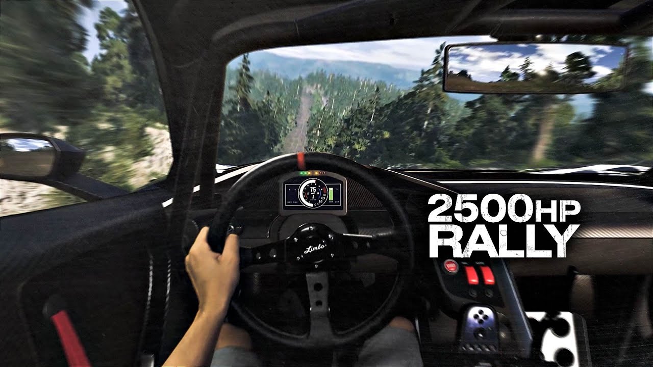 Forest Rally POV in a 2500hp MONSTER! [Mixed-Reality BeamNG] - YouTube