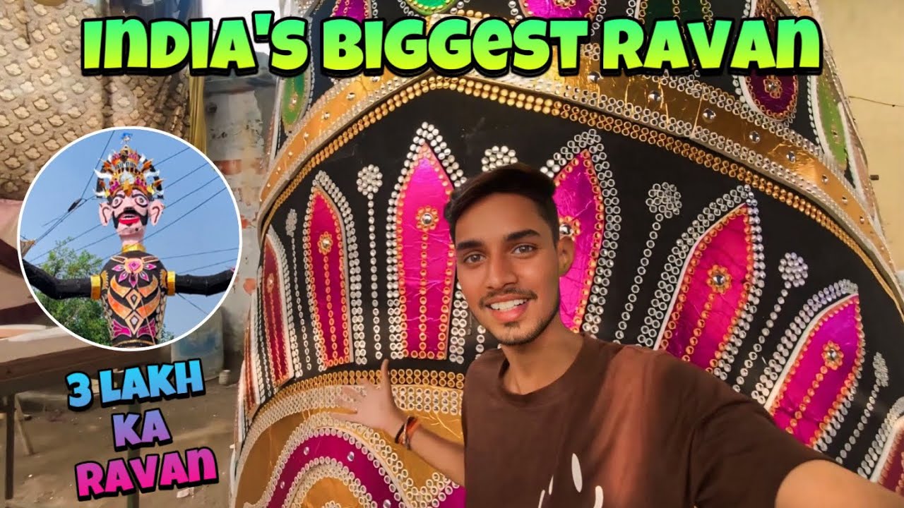 India’s biggest ravan in subash nagar 3 lakh ka ravan | Ravan making ...