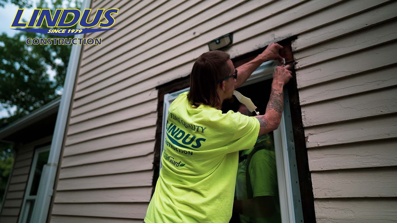 Window Installation By the Craftsmen of Lindus Construction - YouTube