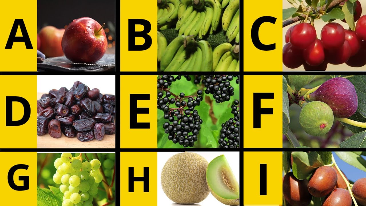 ABC Fruits for Children - Learn Alphabet with Fruits for Toddlers ...