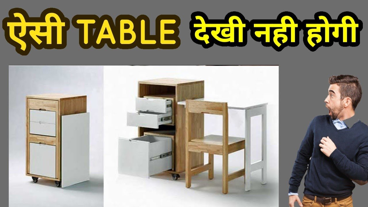 🔥 MICRO OFFICE FOR SMALL SPACES| Space Saving Furniture| Amazing ...