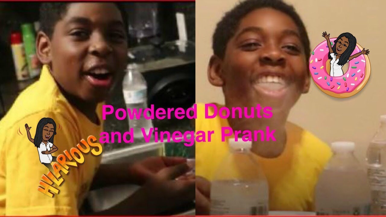 Powdered Donuts and Vinegar Prank on Son (EPIC PRANK) - YouTube
