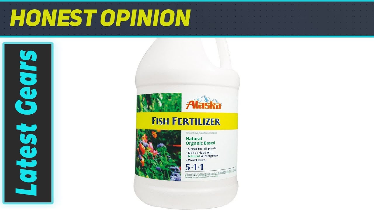 Alaska Fish Emulsion Fertilizer 5-1-1 Concentrate: Best Organic Plant ...