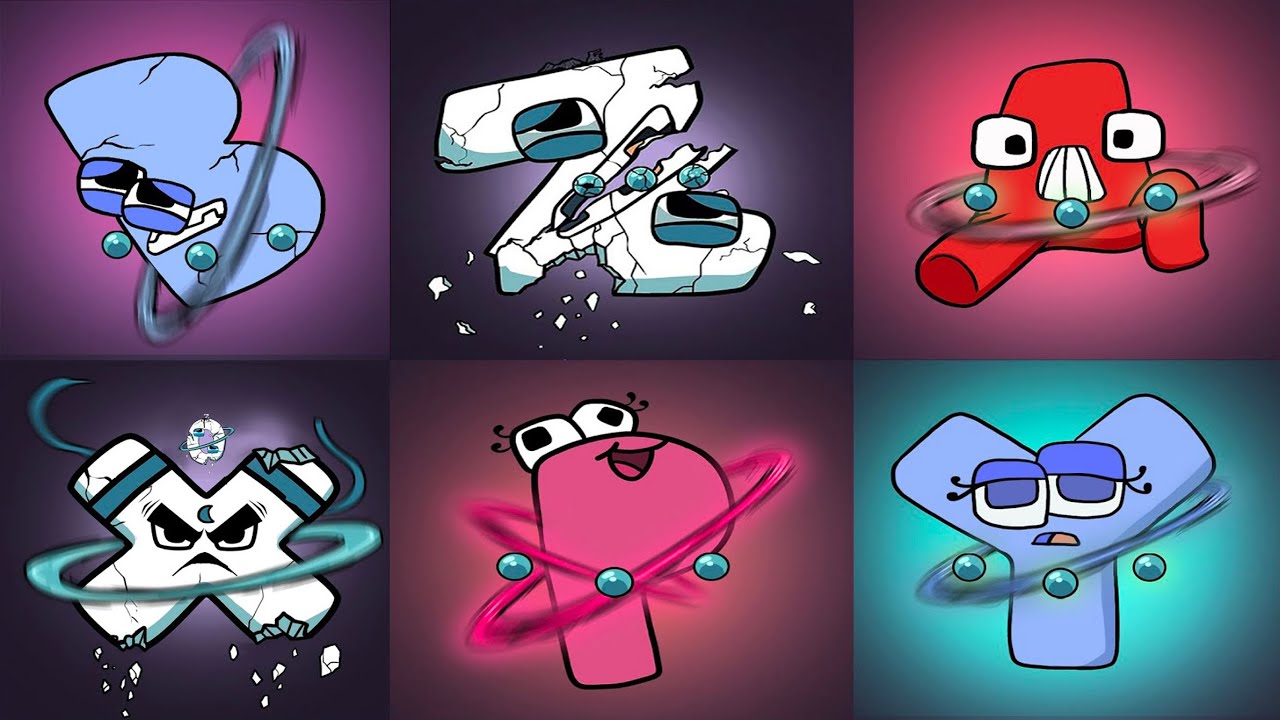 Drawing Alphabet Lore Planet A B P X Y Z - YouTube