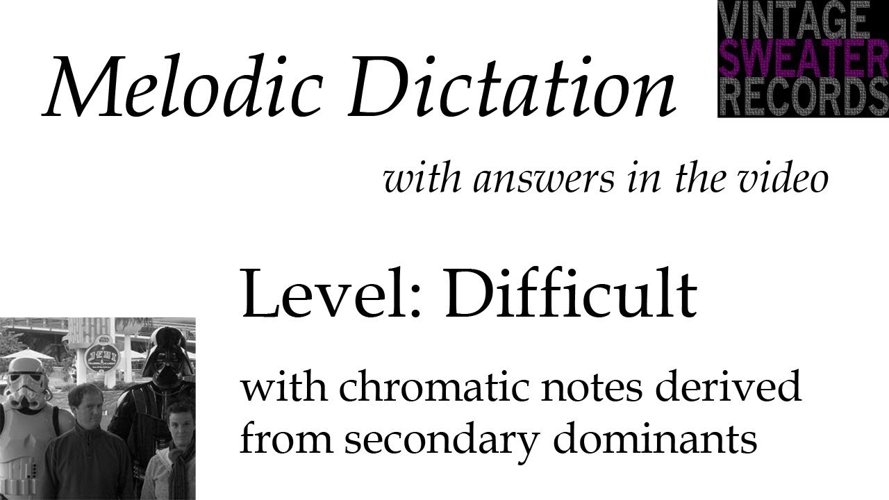 Melodic Dictation (Round Two) #57: Difficult - YouTube