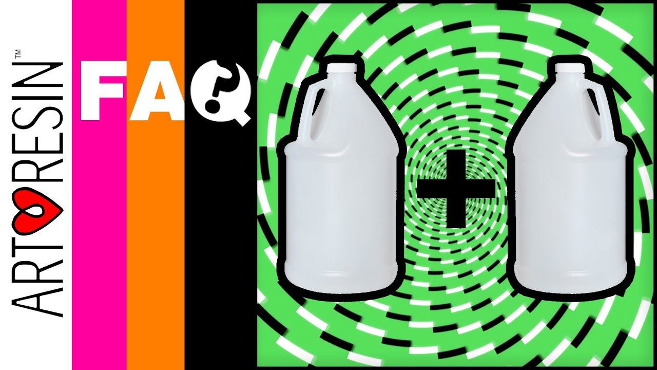 mixing epoxy resin - 2 parts! - YouTube