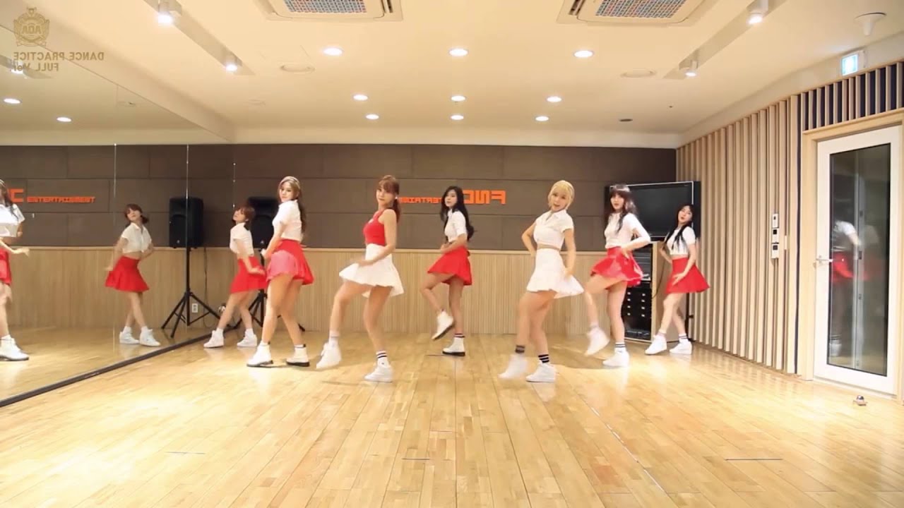 AOA Heart Attack Dance Practice Mirrored + Slowed - YouTube