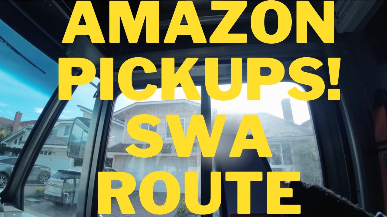 AMAZON COMMINGLED SWA ROUTE! PICKUP PACKAGES - YouTube