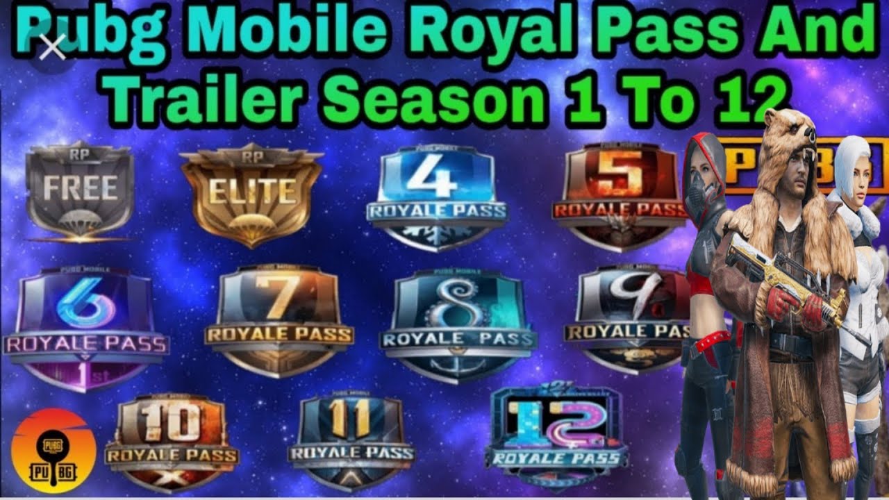 PUBG MOBILE TRAILERS SEASON 1-12। ALL FIRST TO LAST - YouTube
