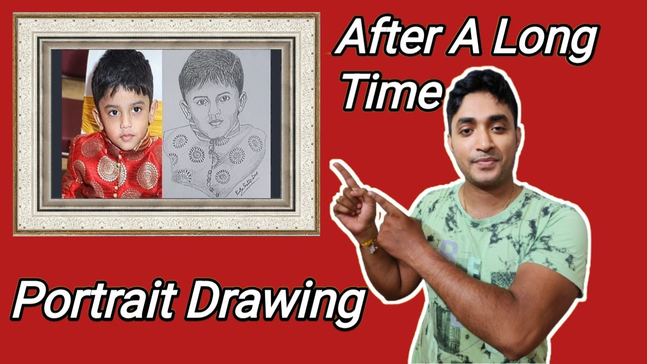 Portrait Drawing With Pencil Sketch | Draw Portrait | Draw Portrait ...