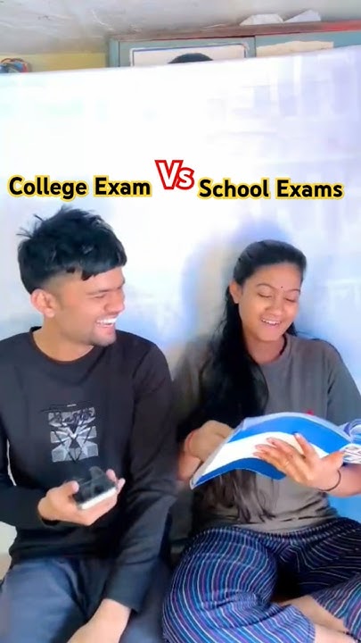 College exam😎 vs school exam 😭#shorts #funny #comedy #ytshorts #shortsfeed #janvinamdev29 - YouTube