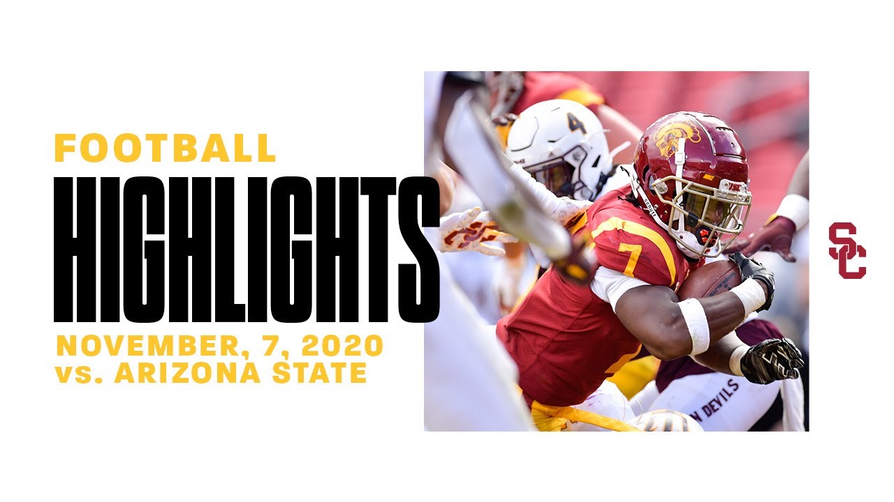 Football - Highlights: USC 28, ASU 27 (11/7/20) - YouTube