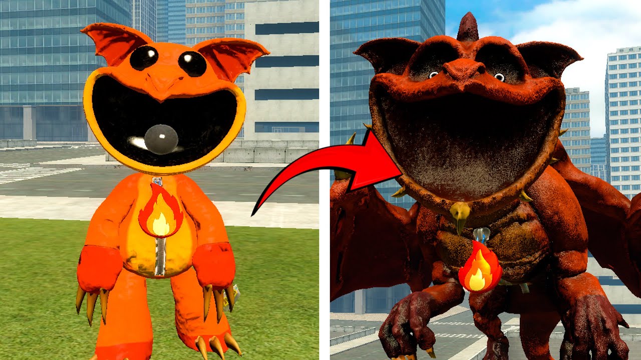 Evolution of Smilling Critters Dragon in Garry's Mod - YouTube