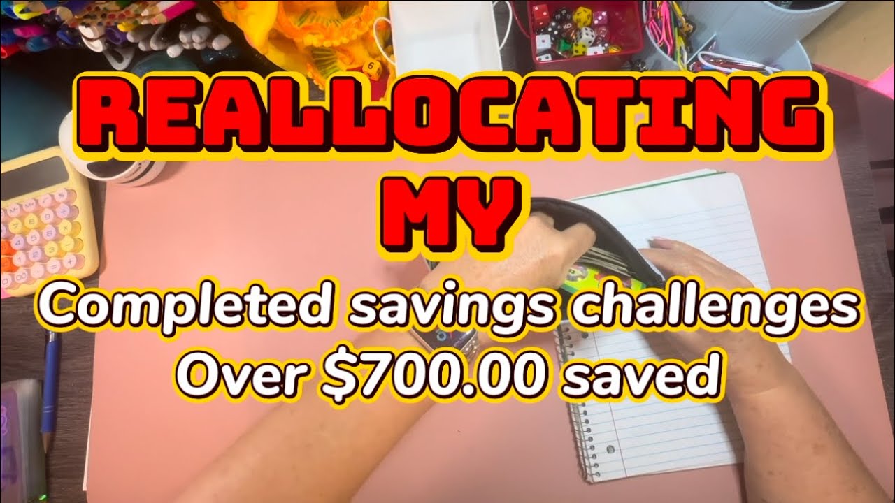 ⁠Reallocating my completed savings challenge money/ Where will I put it ...