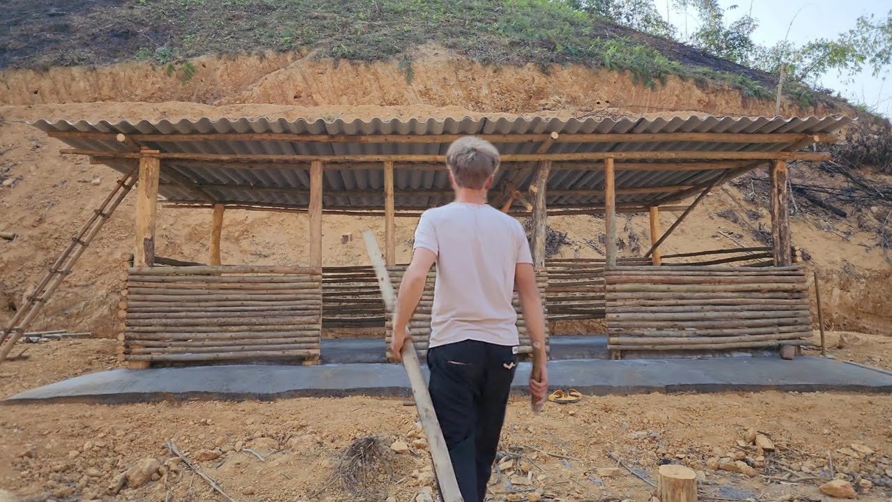 Beautiful wooden house for wild boar I made in 2023. Building Life ...