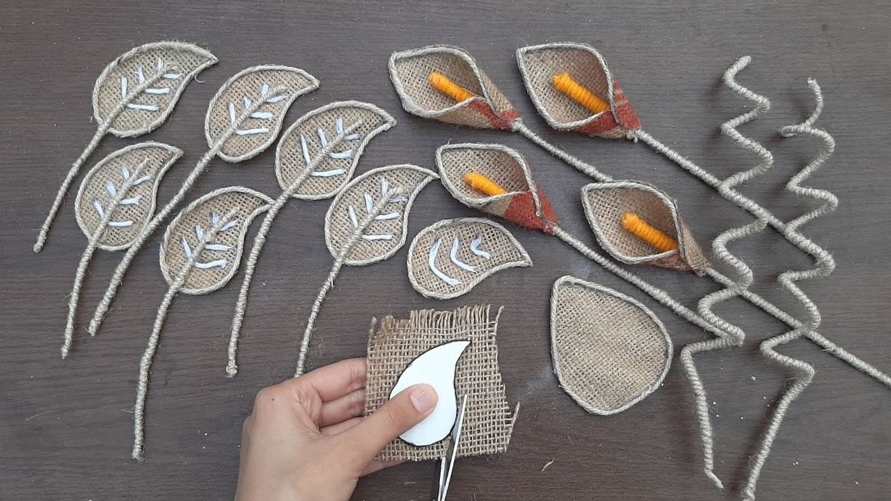DIY Jute Burlap Craft Ideas || Best Out Of Waste jute Craft - YouTube