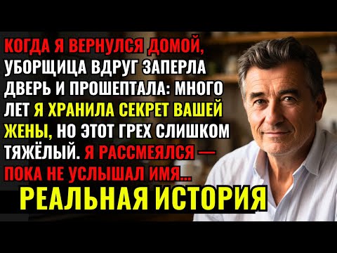 КОГДА Я ВЕРНУЛСЯ ДОМОЙ, уборщица заперла дверь и прошептала: я много лет ХРАНИЛА СЕКРЕТ вашей жены