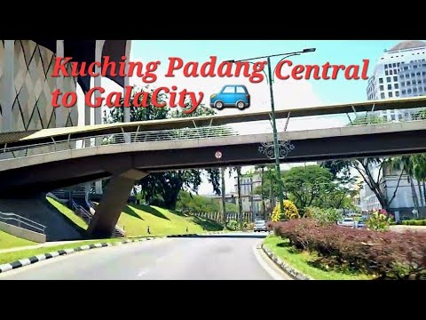 Kuching driving from Central Padang (Padang Sentral/Merdeka) to ...