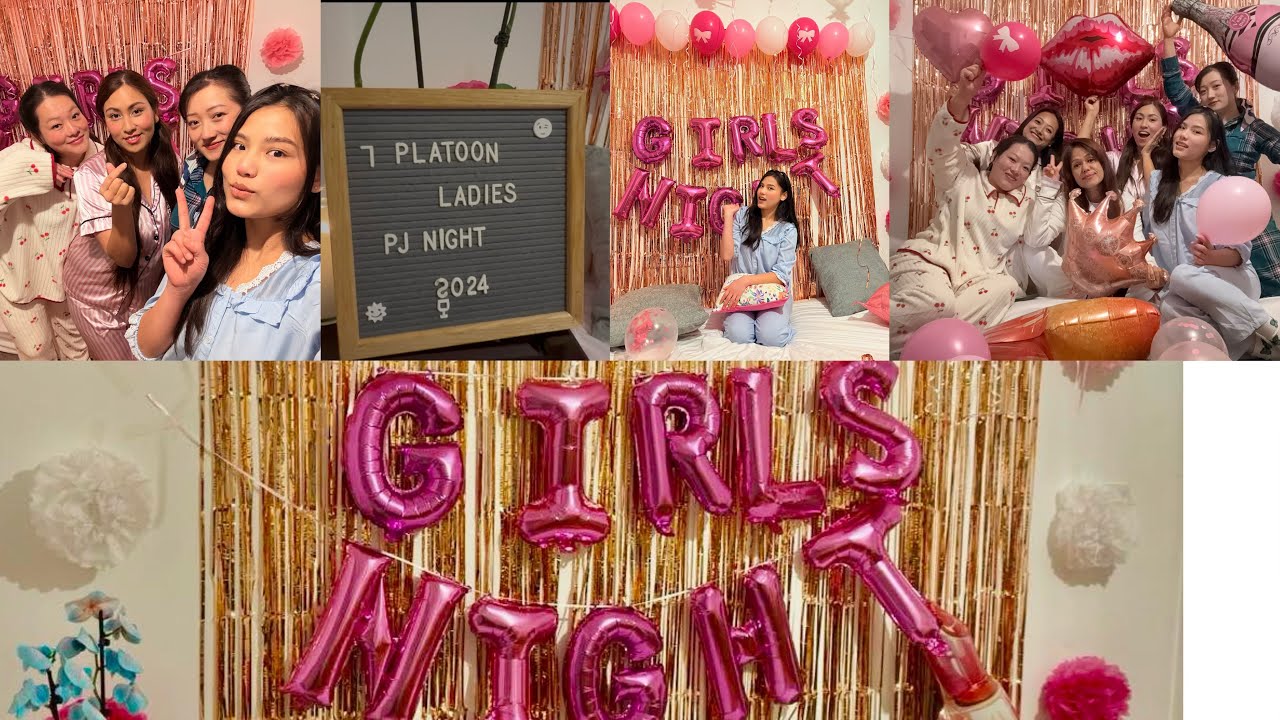 Girls Night // APT Game // 7 platoon // PJ party 👯‍♀️🧸🌷🎀 🫶 - YouTube