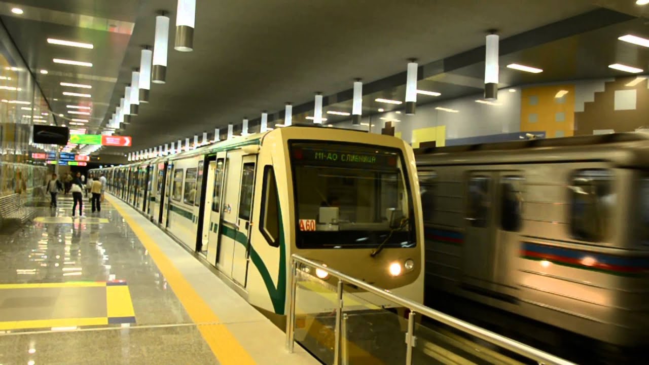 Sofia Subway - the newest stations in Mladost district - YouTube