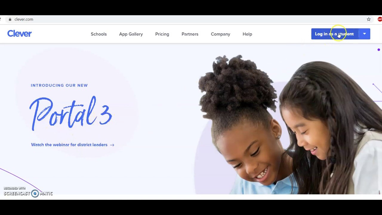 Logging into Clever Student Portal - YouTube