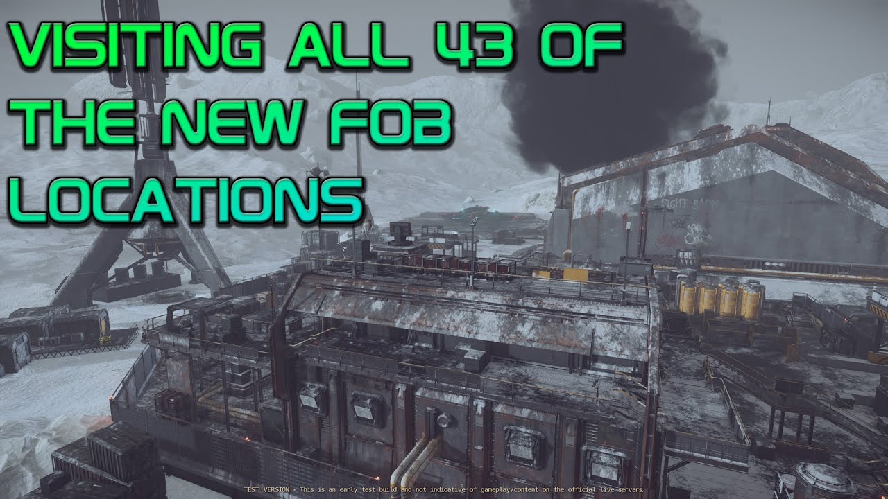 Visiting all the new Forward operating base's - YouTube