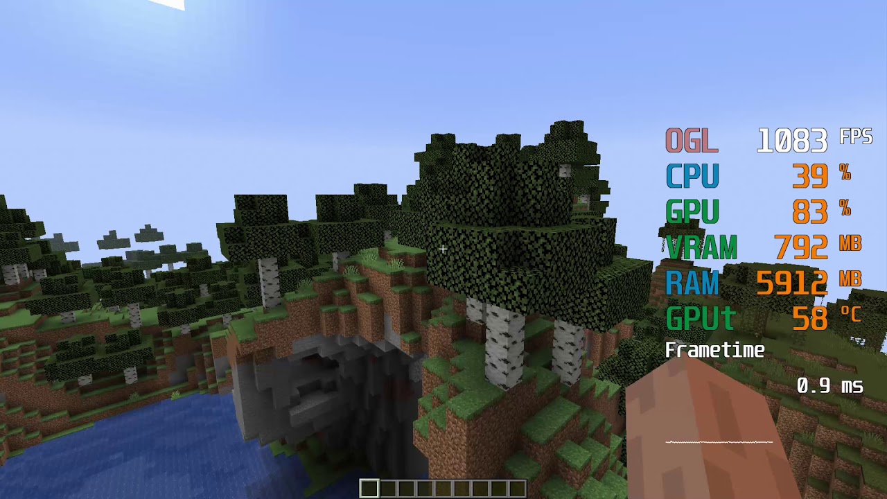 GeForce GTX 1650 SUPER -- Intel Core i5-9600K -- Minecraft FPS Test ...