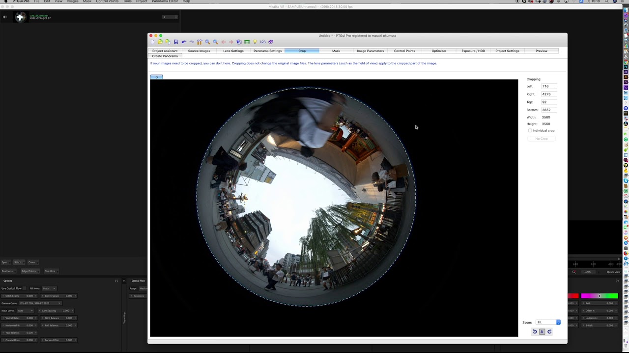Mistika VR One-Shot VR Tutorial Entaniya Fisheye HAL250 Upward - YouTube