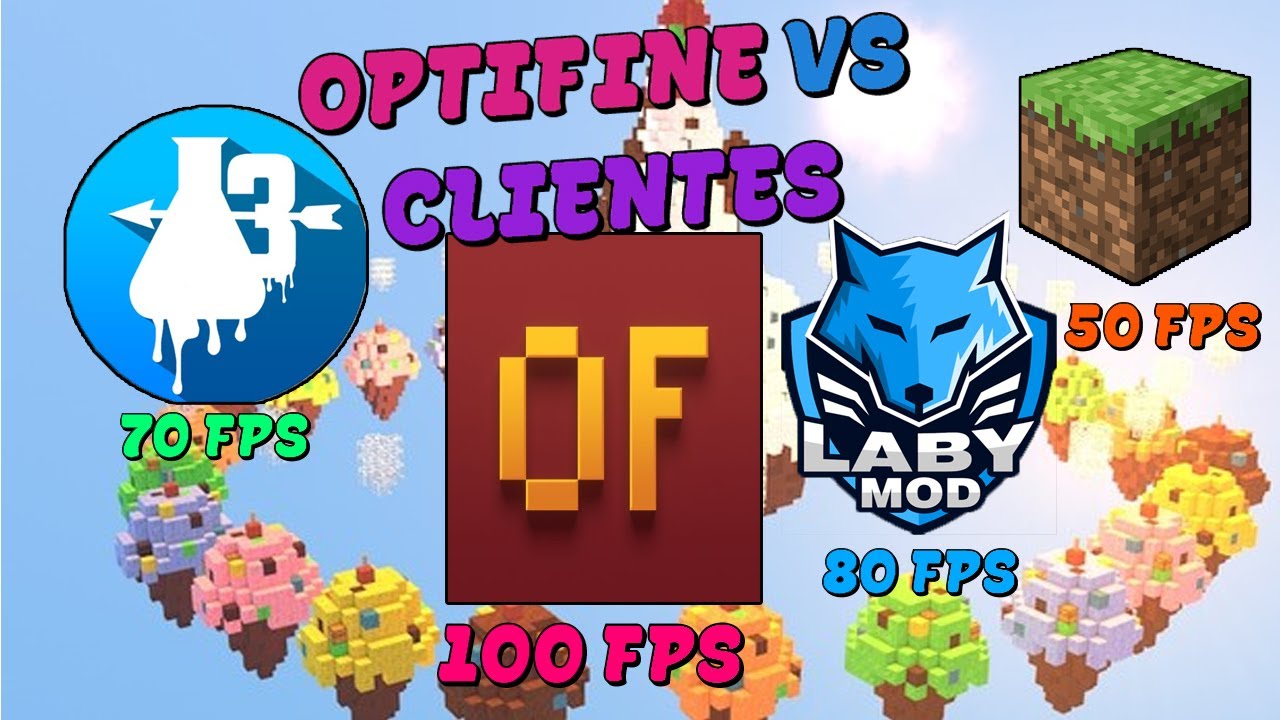 🥇 Optifine Vs Clientes (J3 Client - LabyMod) 🌀 - YouTube