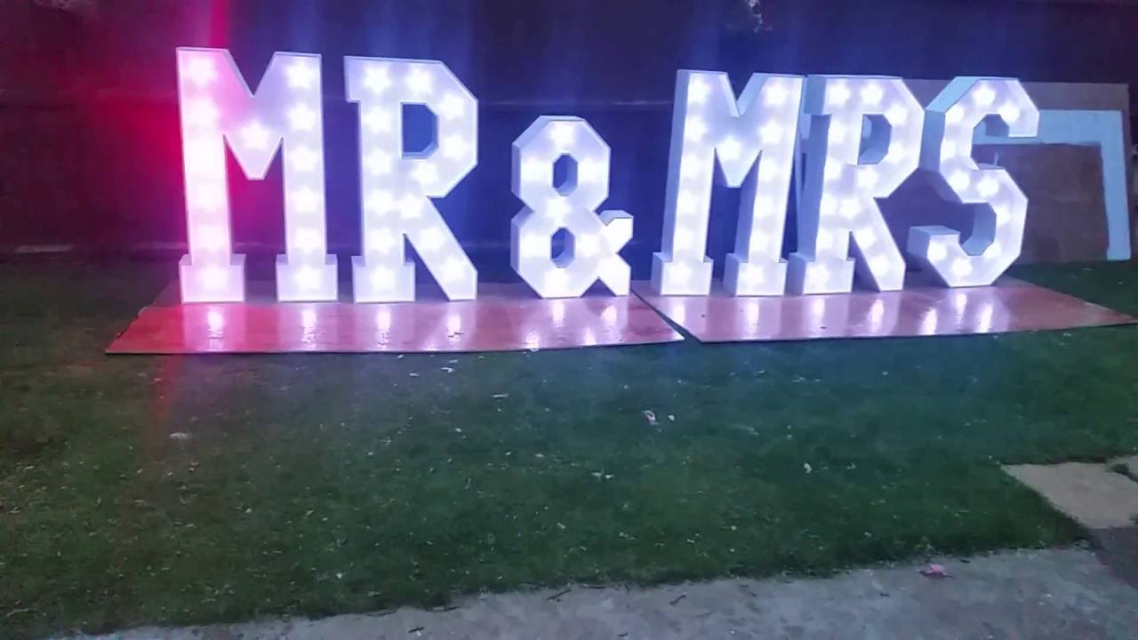 mr & mrs letters - YouTube