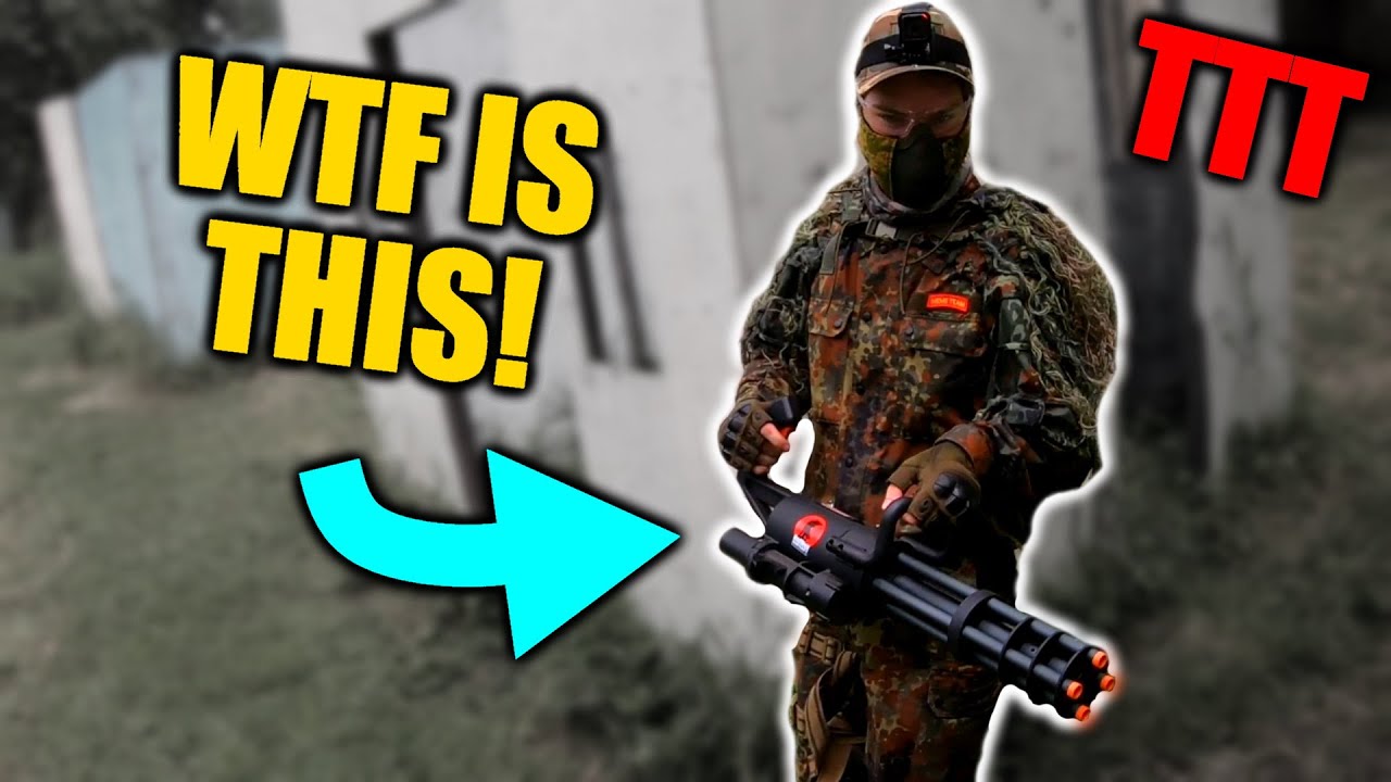 Airsoft TTT | The Minigun Man! - YouTube