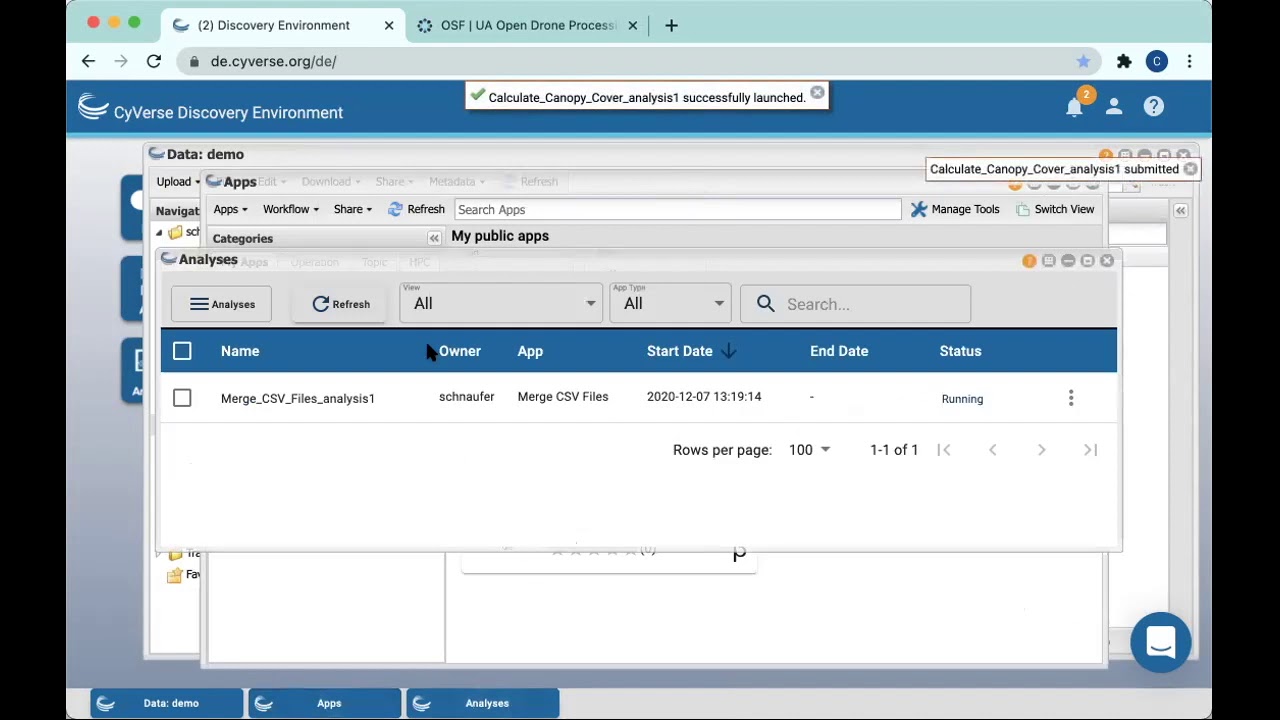 Running canopy cover pipeline on CyVerse - YouTube