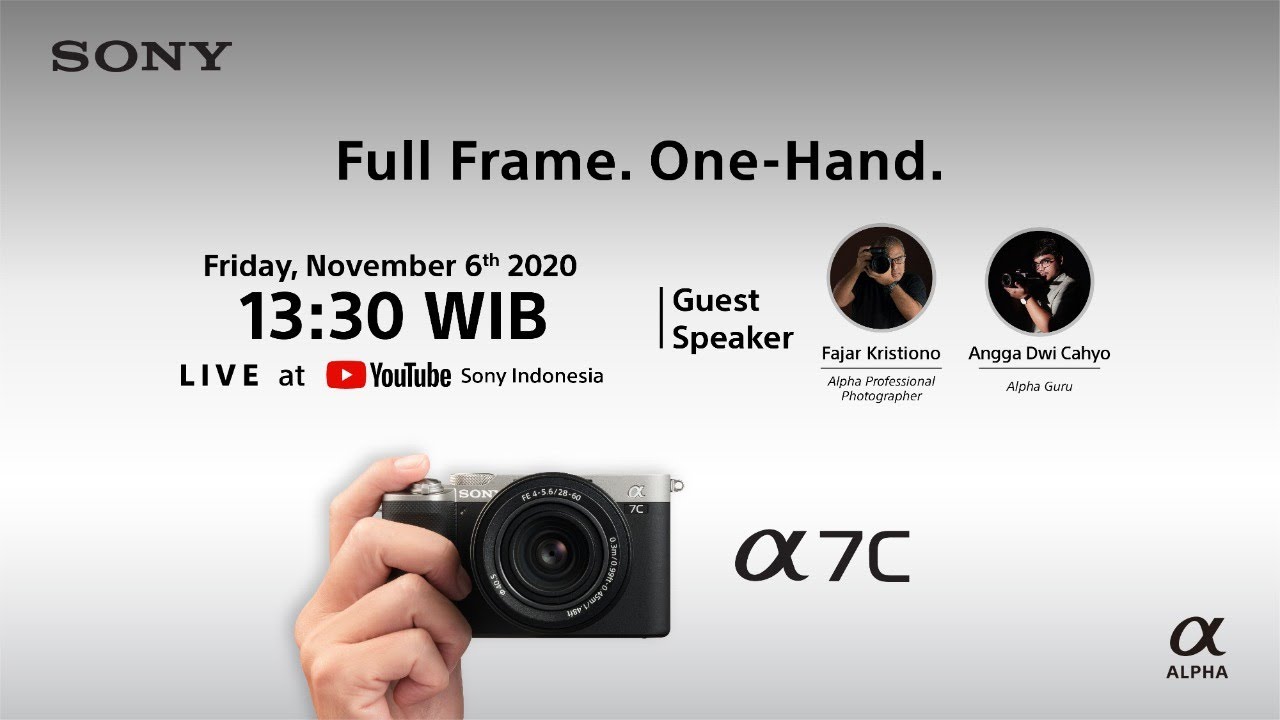 Online Launch Alpha 7C | ILCE-7C - YouTube