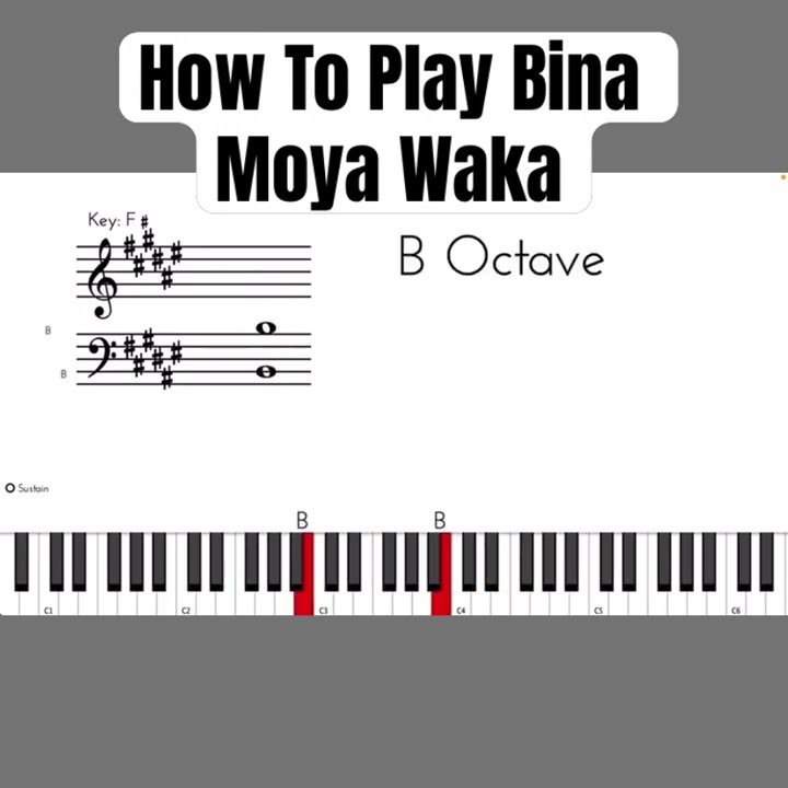 How To Play Bina Moya Waka #pianolessons #pianocover #pianotutorial ...
