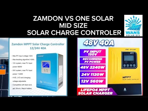 SOLAR DIY ZAMDON MPPT VS ONE SOLAR MPPT MID-SIZED SOLAR CHARGE ...