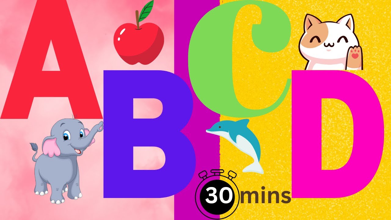 ABCD Nursery Rhyme | English Alphabet Rhyme | Alphabet Songs | Nursery ...