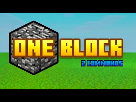 How to Make One Block With Commands | Minecraft Bedrock - YouTube