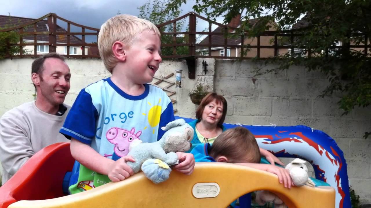 Ashley & Theo watching balloons pt 4 - YouTube