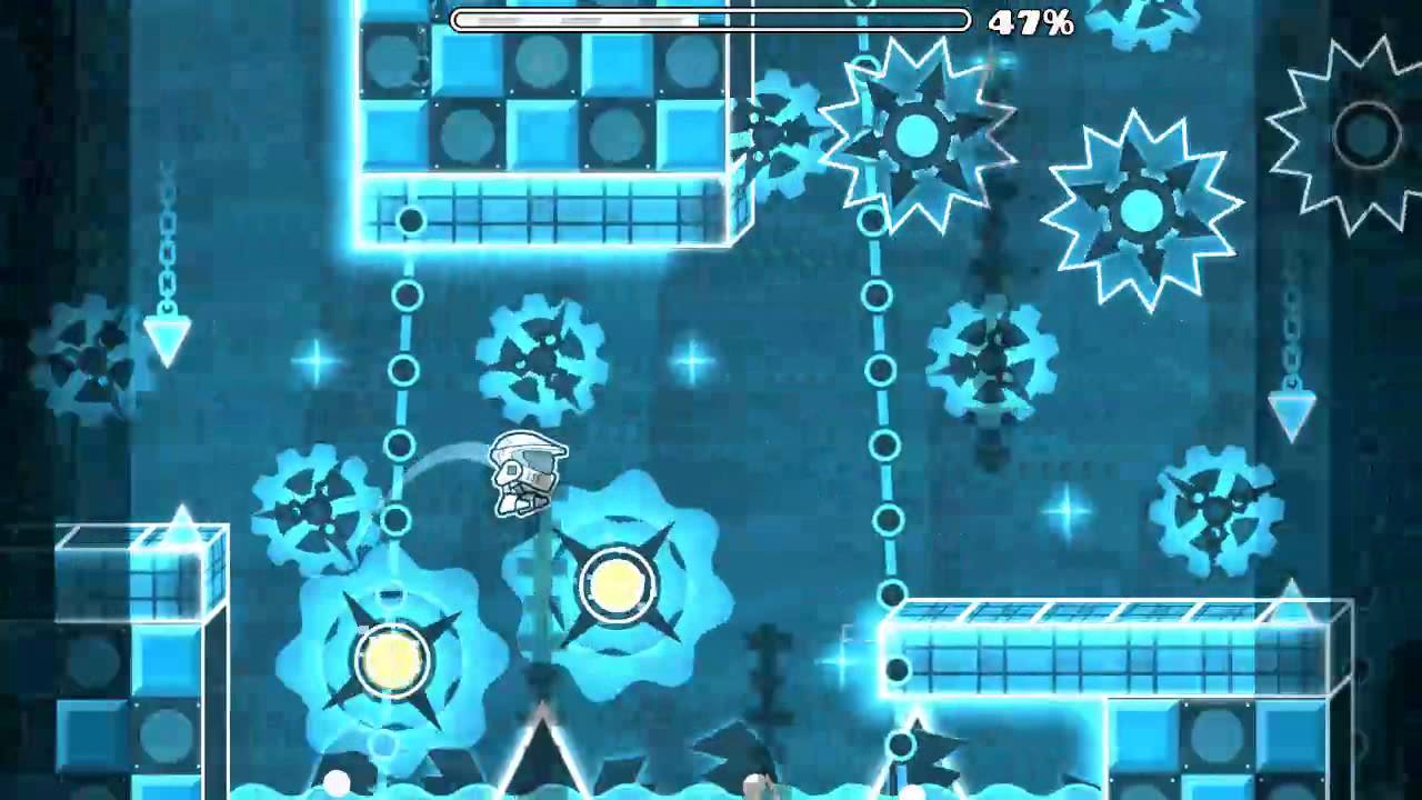 geometry dash level "water castle" (easy demon) (on stream) - YouTube
