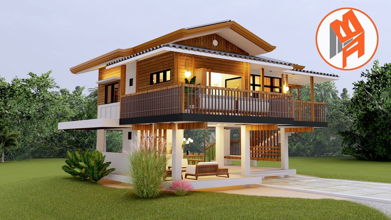 A Dreamy Elevated "Bukid" House - 2 bedroom Simple Home | H00357 - YouTube