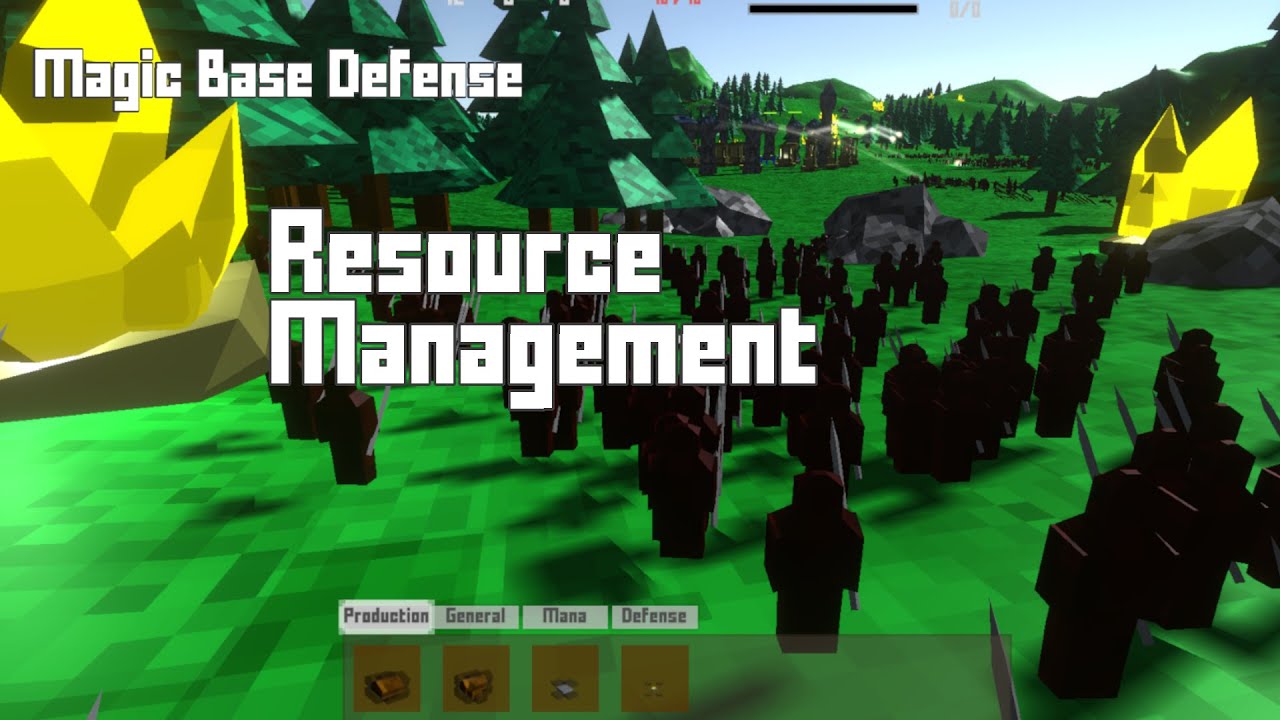 Hauling, Construction, 3D Trees! - Magic Base Defense Devlog 04 - YouTube