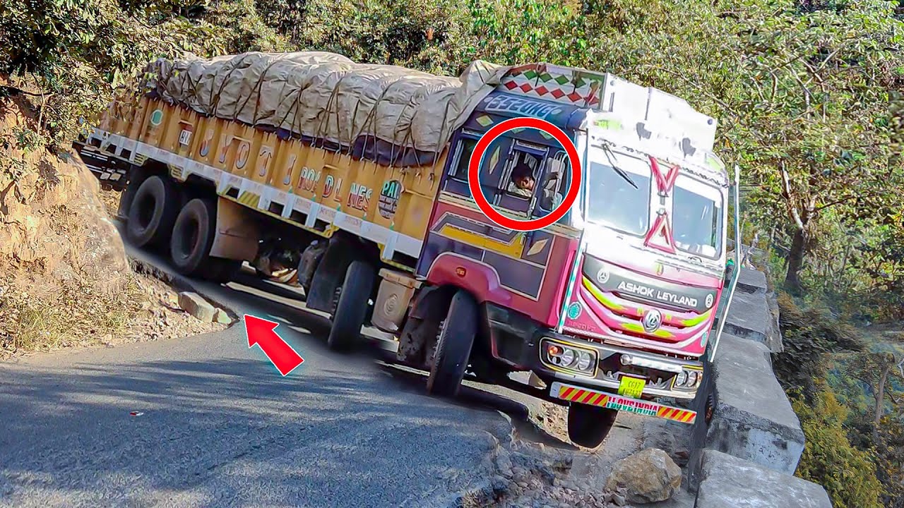 Lorry Videos : Dare To Drive On This Risky Ghat Road | Truck Driving ...