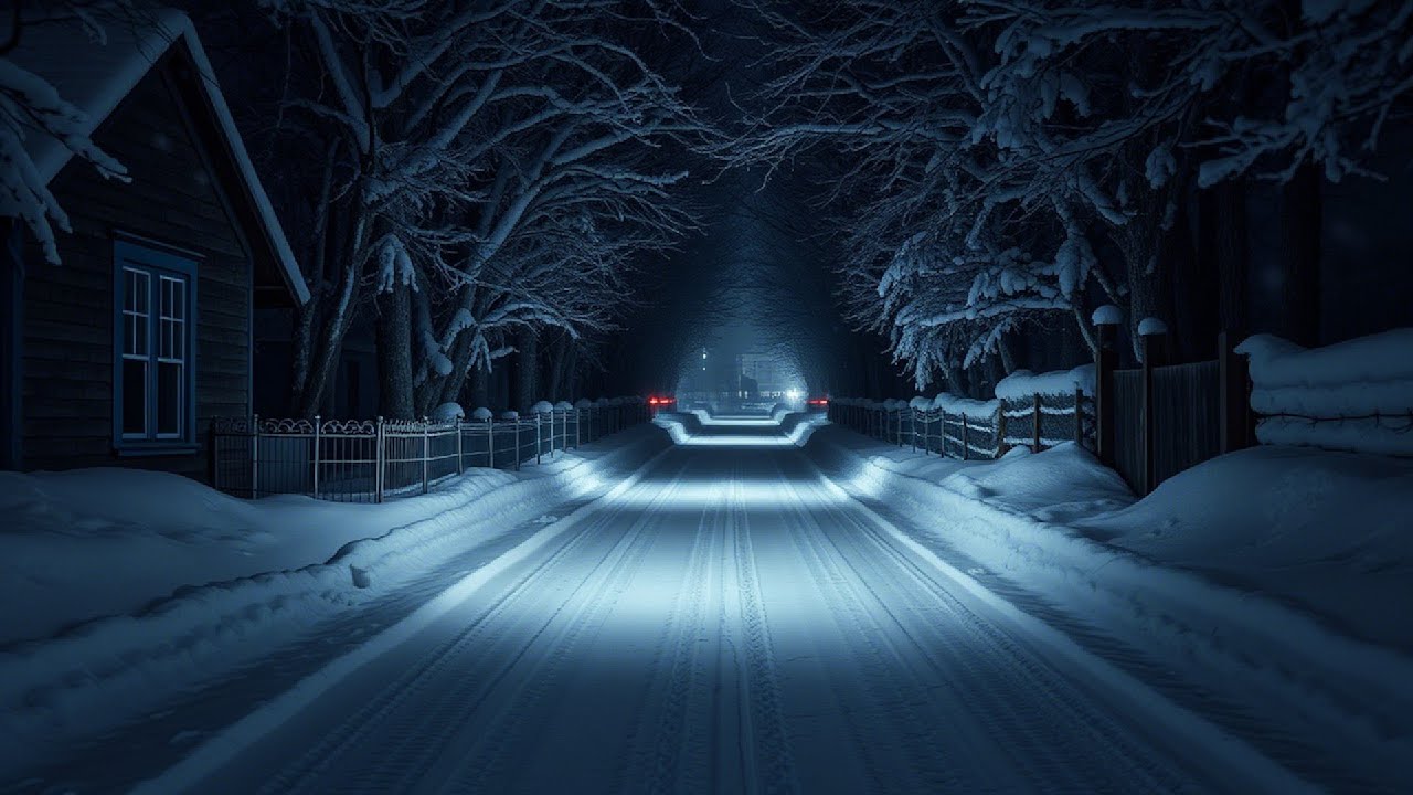 4K Winter Road Trip Serene Snowy Night Views Beyond Switzerland’s ...
