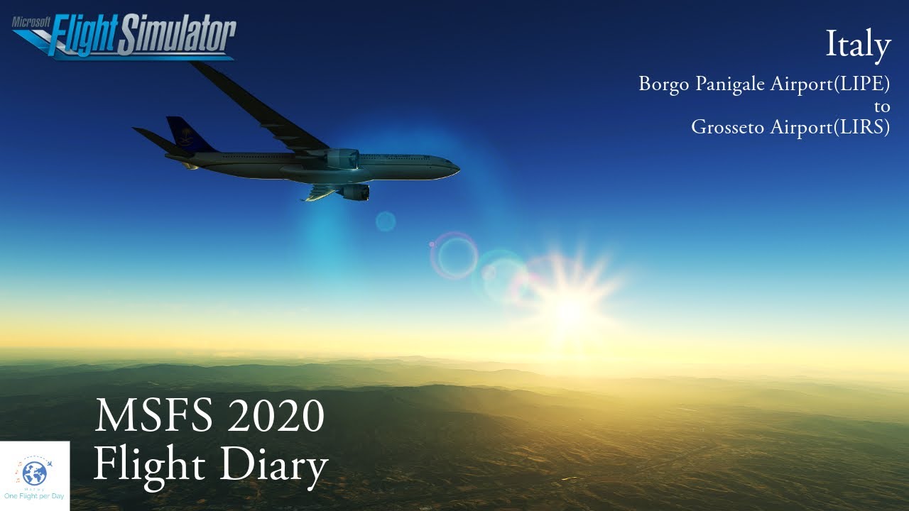 MSFS 2020 Flight Diary - 1日1飛 - Italy - LIPE to LIRS - Microsoft Flight Simulator 2020 - YouTube