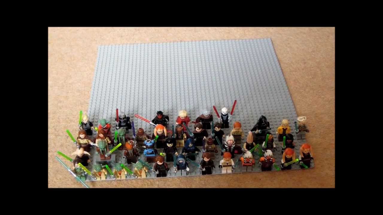 100th Video Special- My Entire Lego Star Wars Jedi and Sith Minifigure ...