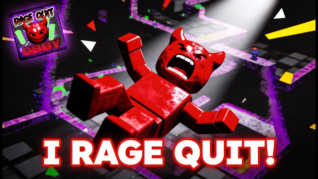 RAGE QUIT OBBY IN ROBLOX தமிழில். THIS OBBY REALLY MAKES ME RAGE QUIT ...