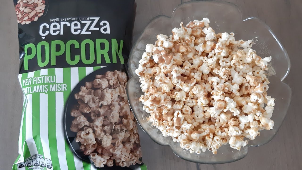 Evde Çerezza Yer Fıstıklı Patlamış Mısır Tarifi |Çerezza Popcorn With ...