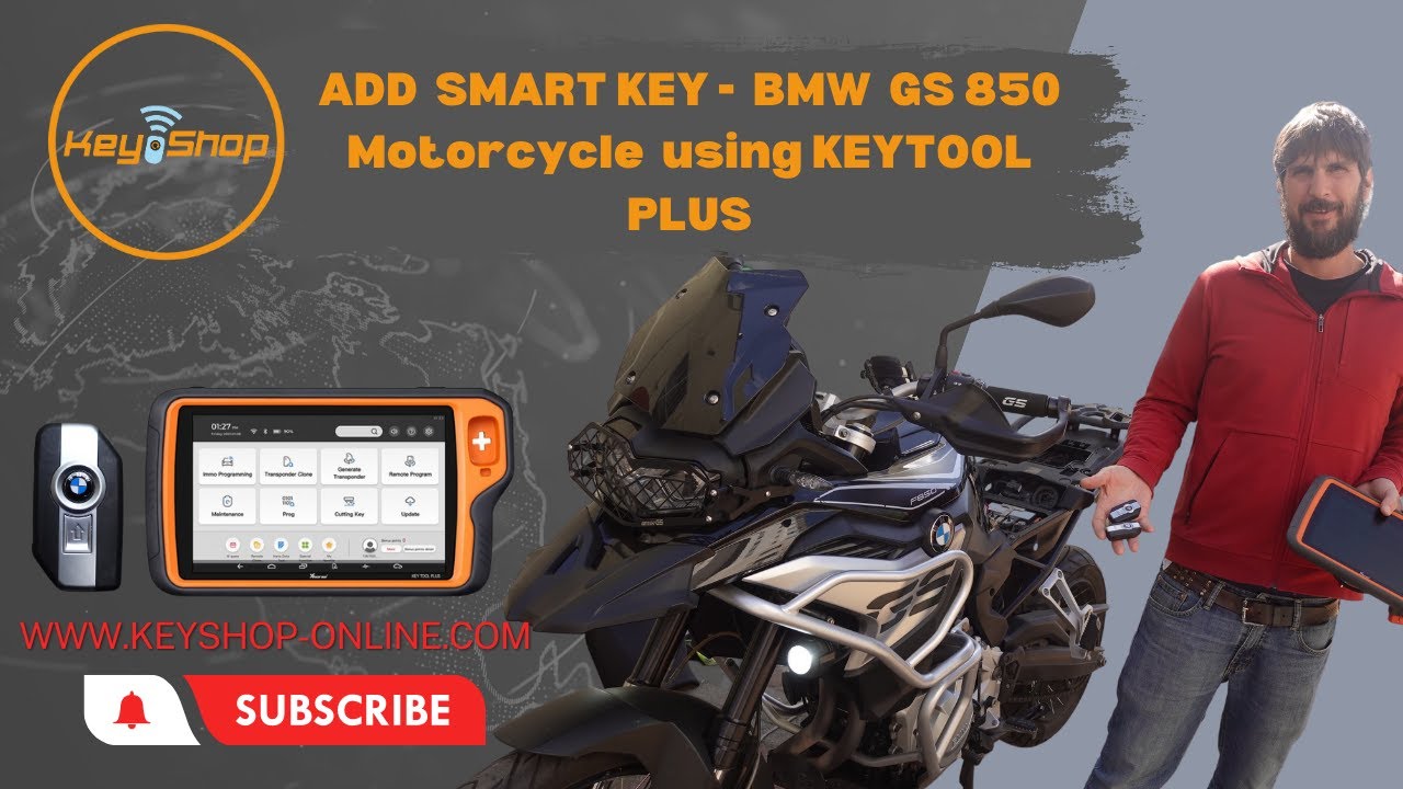 ADD SMART KEY - BMW GS 850 Motorcycle using KEYTOOL PLUS - YouTube