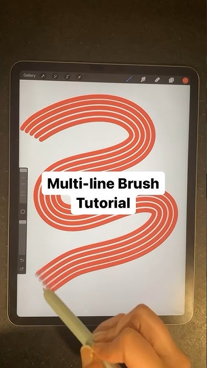 Multi Line Brush #procreate #digitalart - YouTube