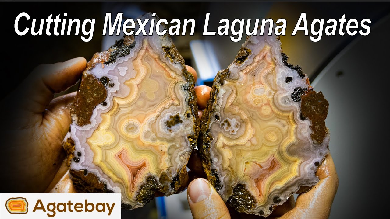 How to professionally cut MEXICAN LAGUNA AGATES! Incredible results ...